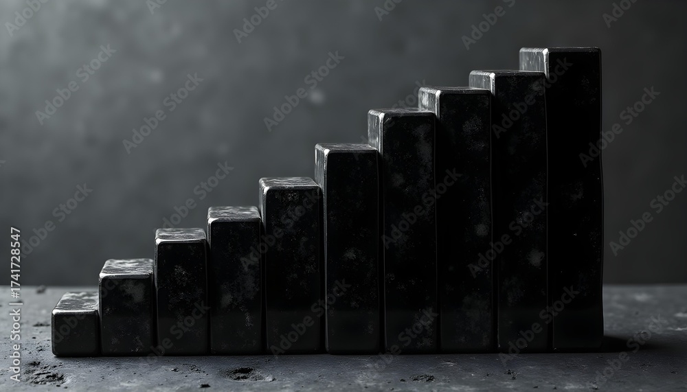 Obsidian Foundations: A Chart of Strength Stock Photo | Adobe Stock