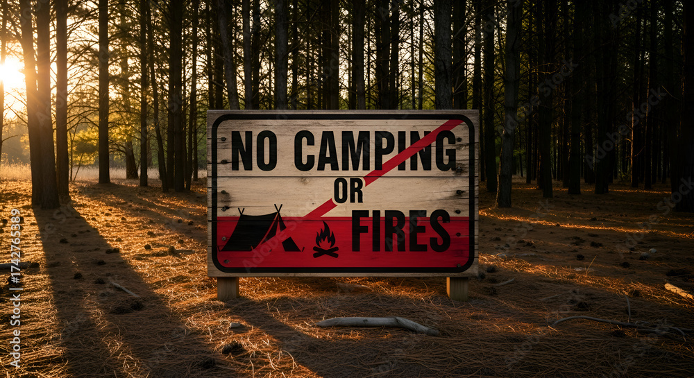 Prohibiting Outdoor Camping Activities in Forest Areas To Prevent Fire ...
