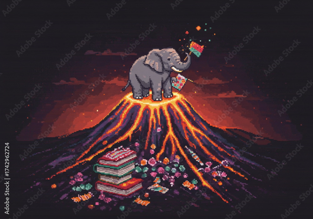 Surreal Pixel Art Worlds — Mythical, Sci-Fi, and Fantasy Landscapes ...