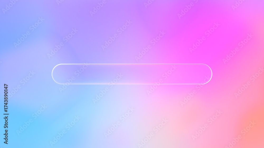 Beautiful transparent rounded rectangle liquid glass frame background ...