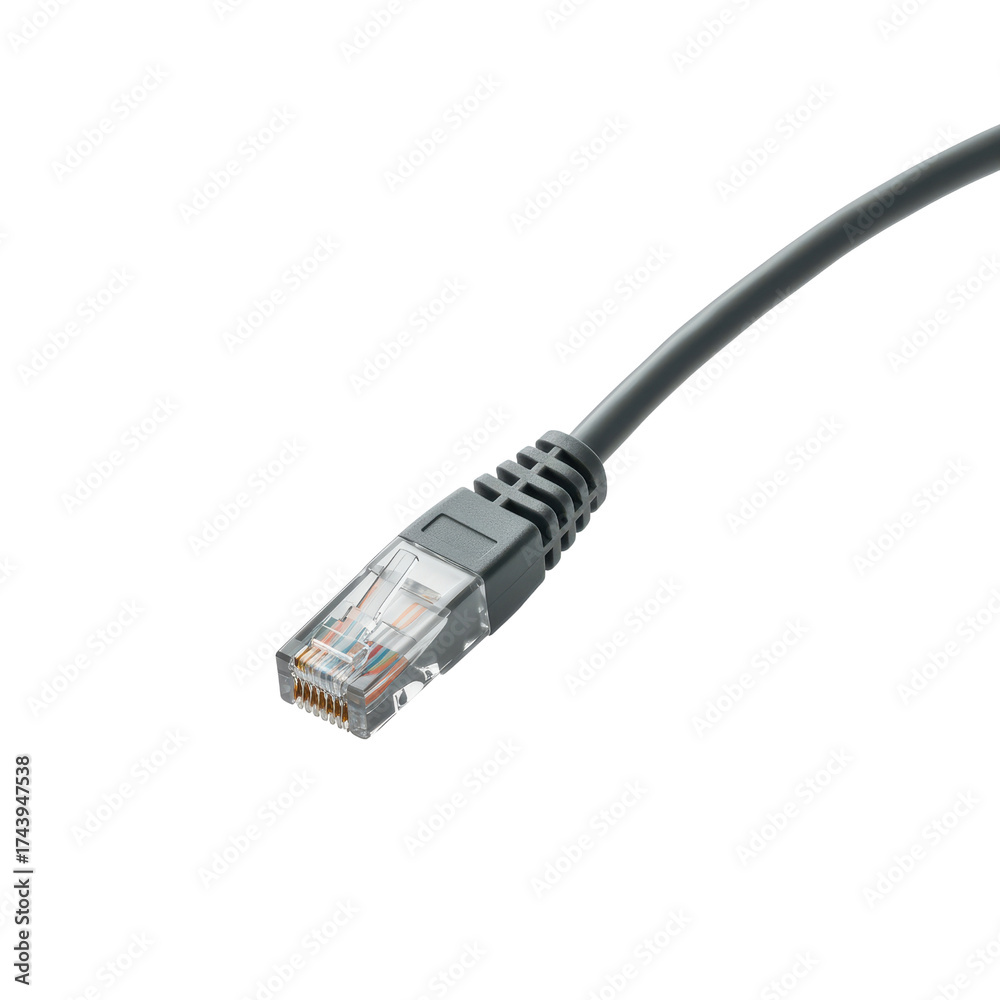 Ethernet network cable connector plug used for internet data ...