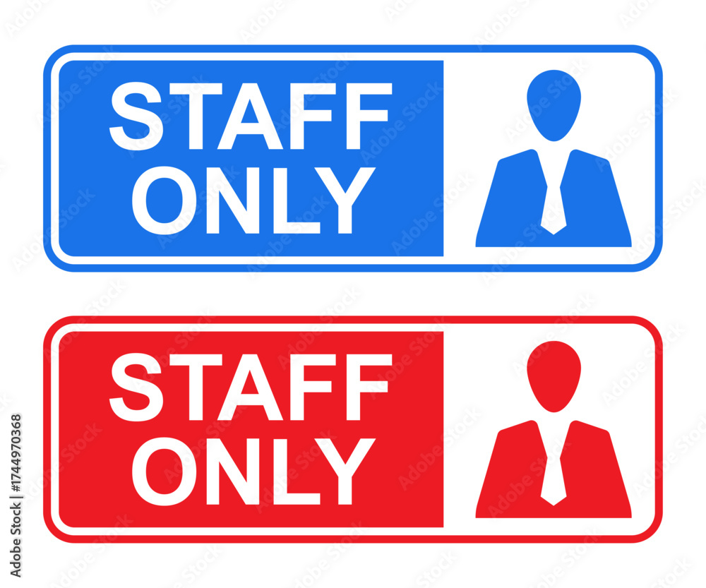 staff only label sticker template prohibited sign printable signs ...