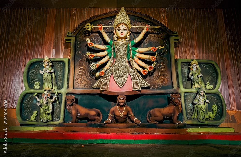 maa durga puja in West bengal 2025 の Stock フォト | Adobe Stock