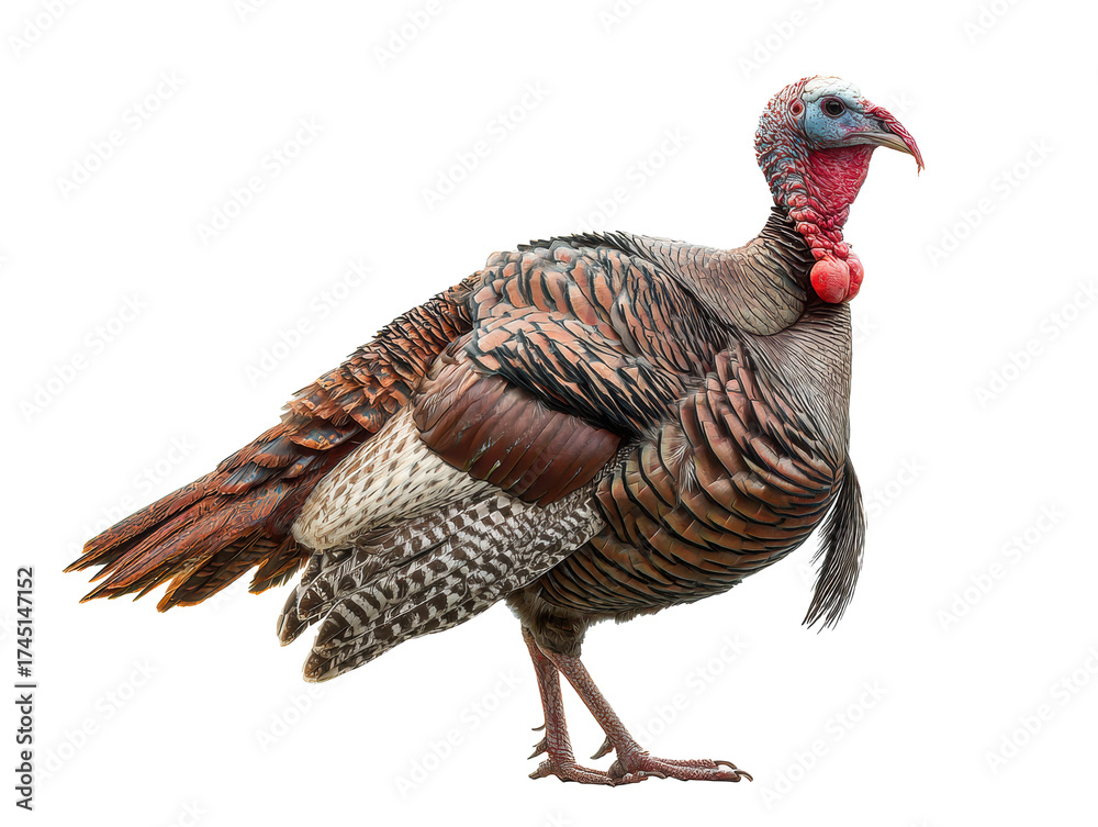 Thanksgiving turkey standing proudly on display in a natural setting on ...