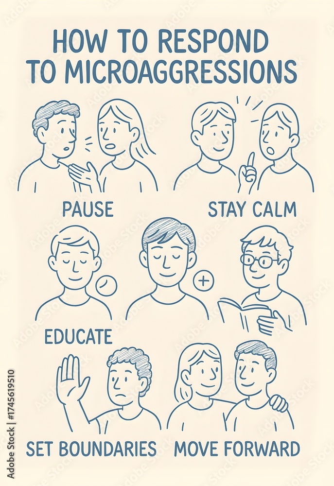 Infographic: how to respond to microaggressions with calm, education ...