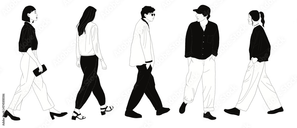 Architectural people/ character in elevation view - 2D- transparent png ...