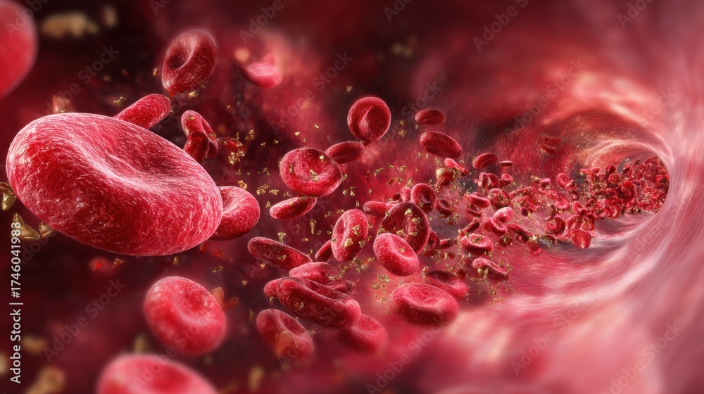 Fotografia do Stock Understanding Blood Flow in the Human Circulatory ...