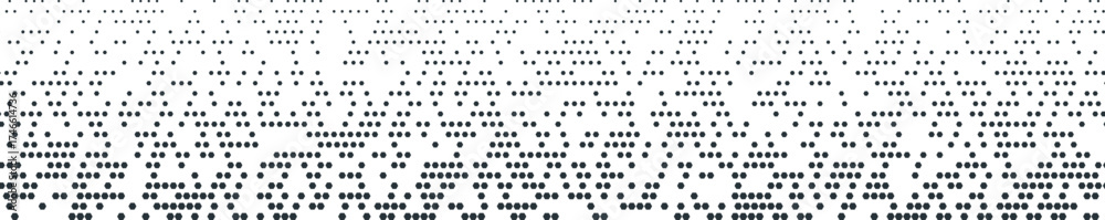 seamless digital hexagon pattern with a pixel dotted gradient ...