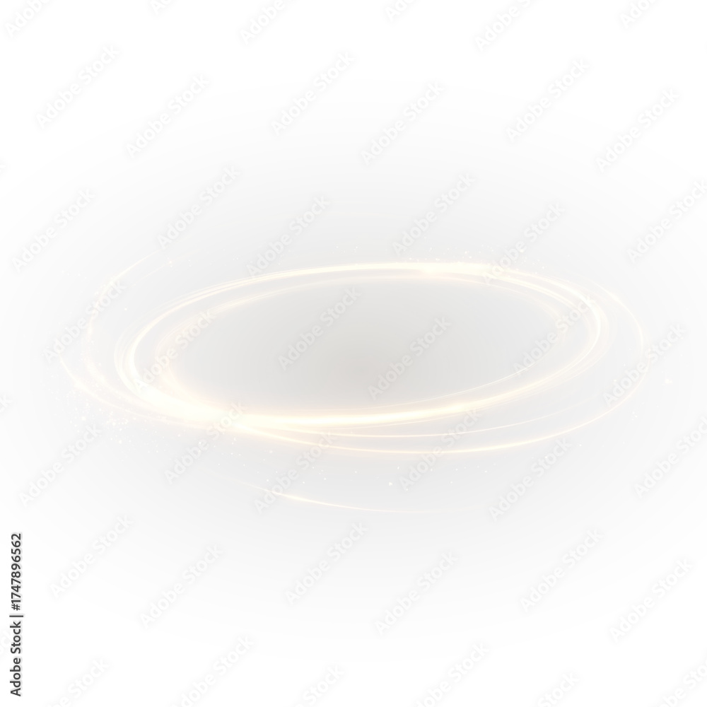 Holy angelic circle PNG with bright glowing halo, golden illumination ...