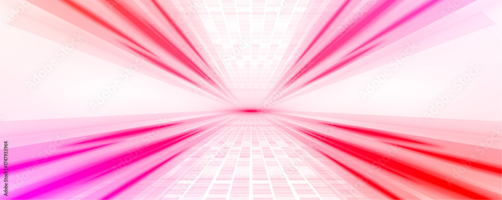 Red and pink diagonal speed lines flash across a transparent background ...