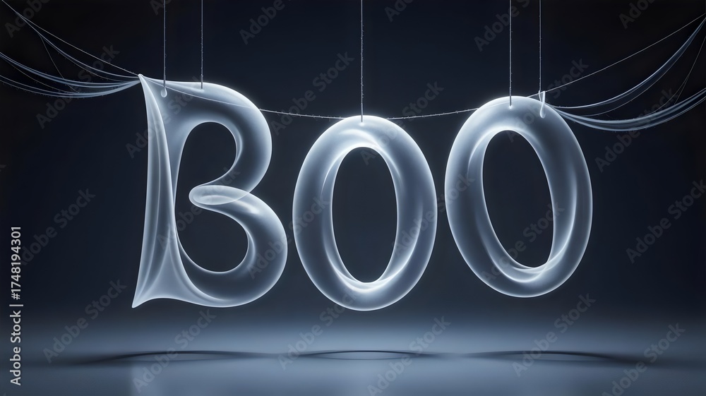 Stock-Illustration „BOO spelled from ghostly floating sheets – Perfect ...