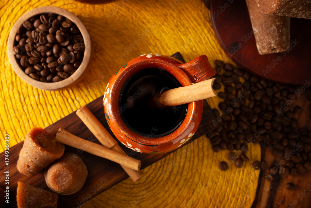 Café de olla, a traditional spiced Mexican black coffee, the recipe ...