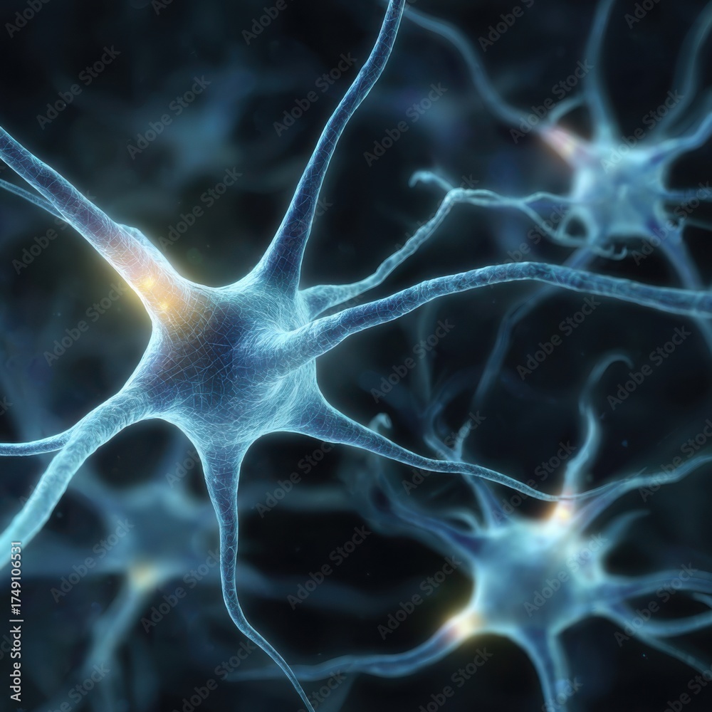 High-Quality Neural Interface Digital Art with Electric Synapses and ...