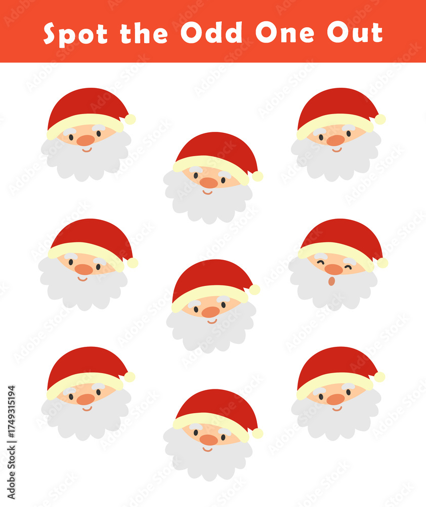 Spot the odd one out for toddlers. Find the difference for kids ...