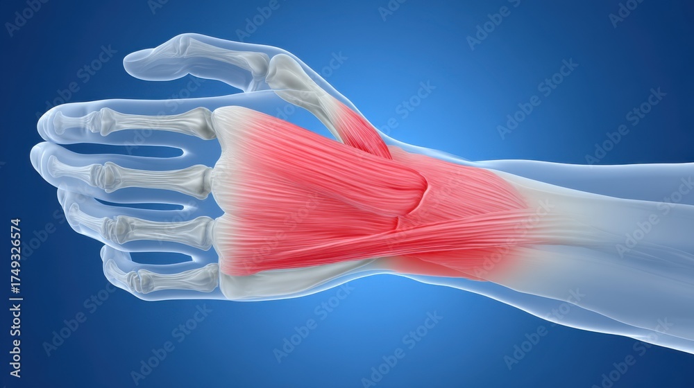 Understanding muscle anatomy highlighting the forearm muscles human ...