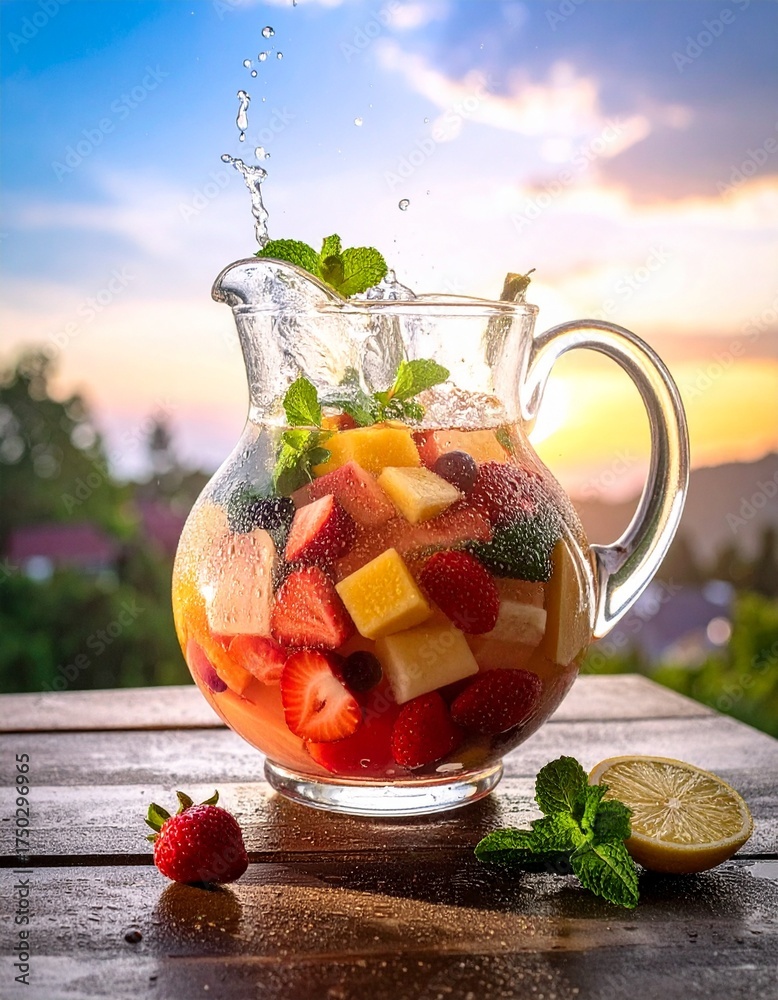 Fotografie baso de jugo de plástico transparente desechable cilíndrico ...
