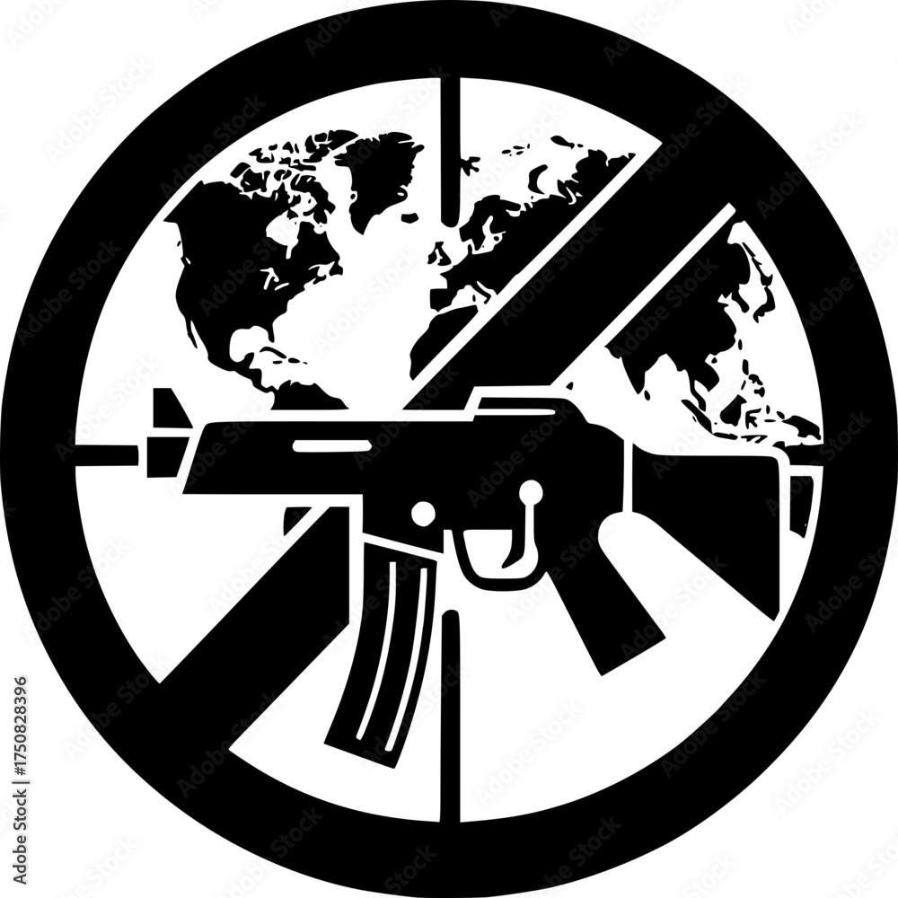 Anti-War Symbol: A powerful symbol of peace. A bold, graphic ...