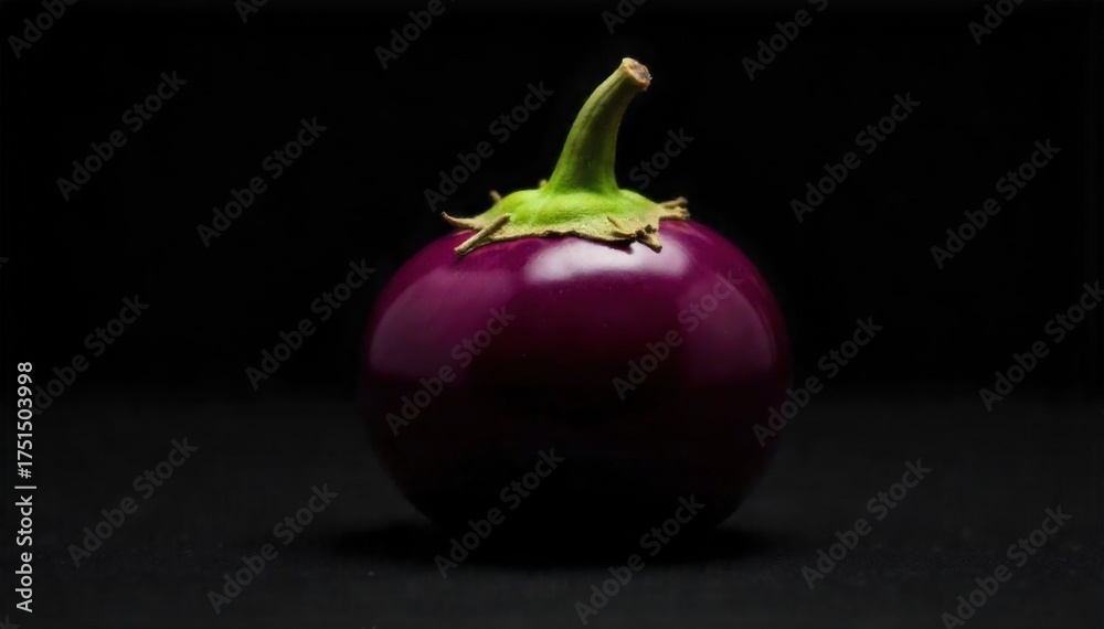Foto de Stock A cross section of an eggplant revealing its internal ...