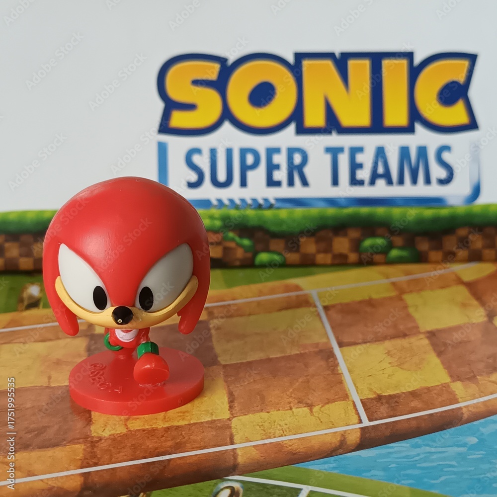 Knuckles the Echidna A Close-Up of the Iconic Sega Character from the ...