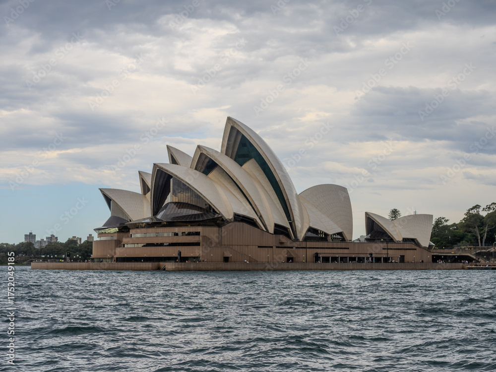 11 October 2025 Opera House Circular Quay at Sydney Harbour on a spring ...