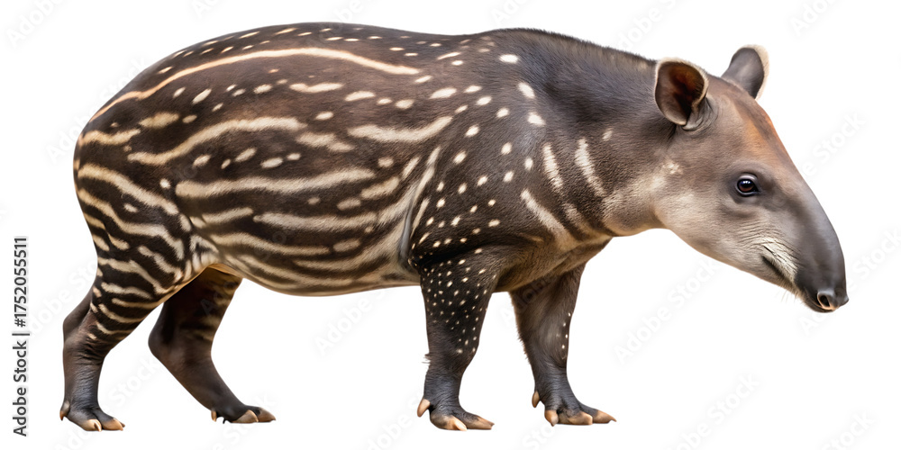 Foto de Stock Detailed full body studio portrait of a juvenile malayan ...
