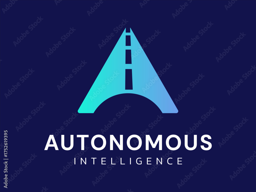 Autonomous Vehicle Intelligence with Road shape overlapping in letter A ...