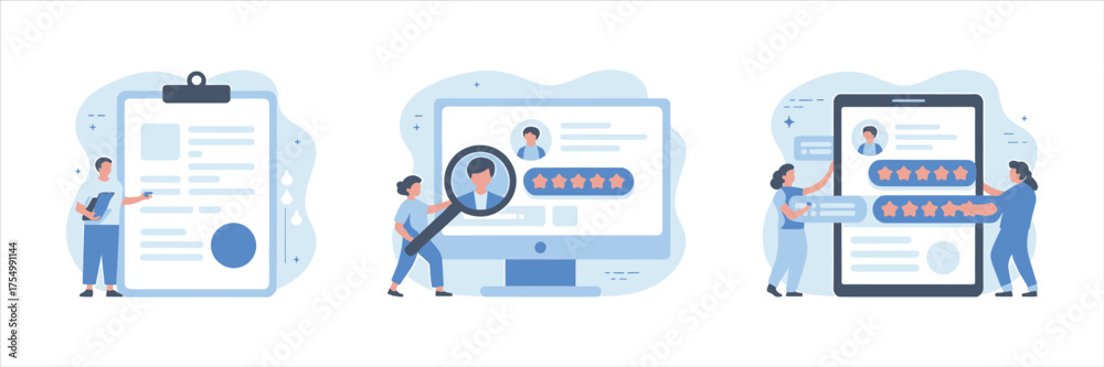 Vector art of online registration and sign up form concept user submit ...