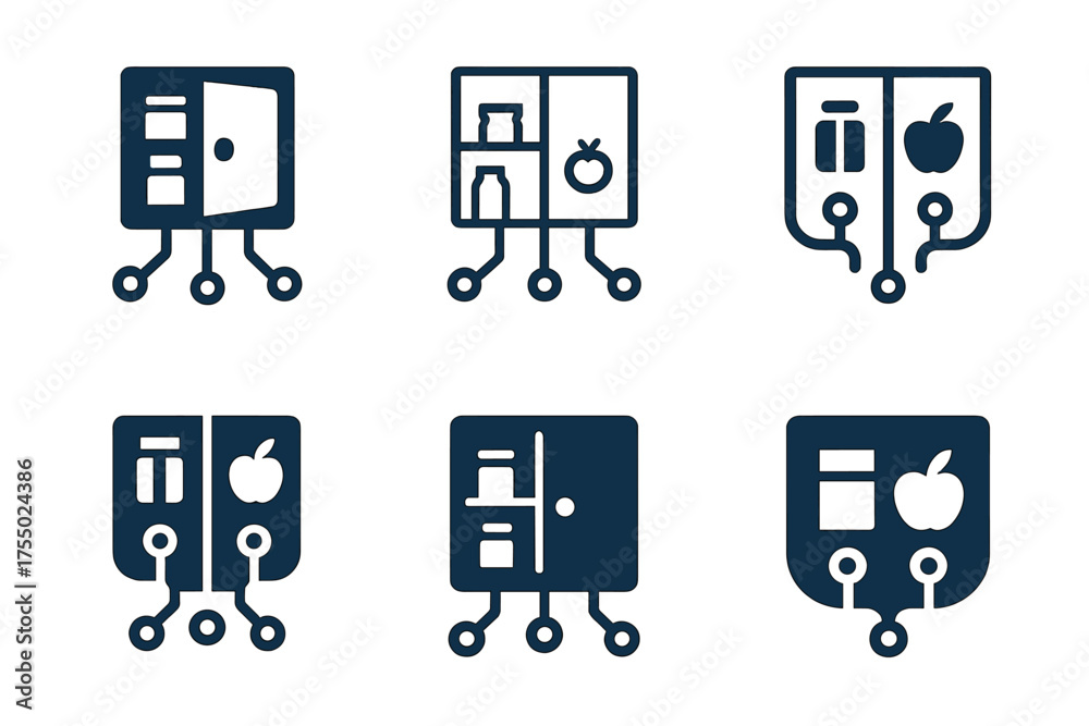 Smart Kitchens Logos. Smart kitchens. Set Logo of Smart kitchens ...