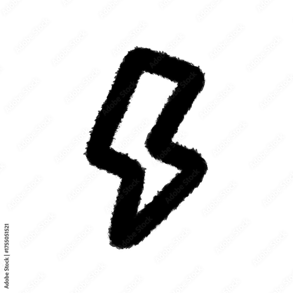 thunder cute png outline, cute cartoon handdraws clipart kids doodle ...