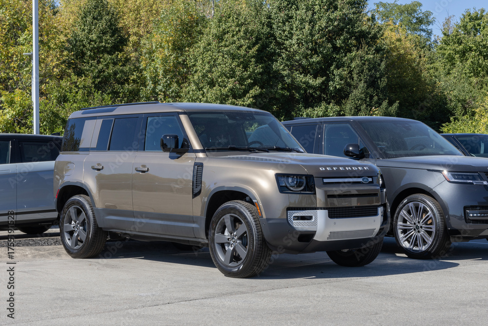 Land Rover Defender 110 S 4x4 display. Land Rover offers the Defender ...