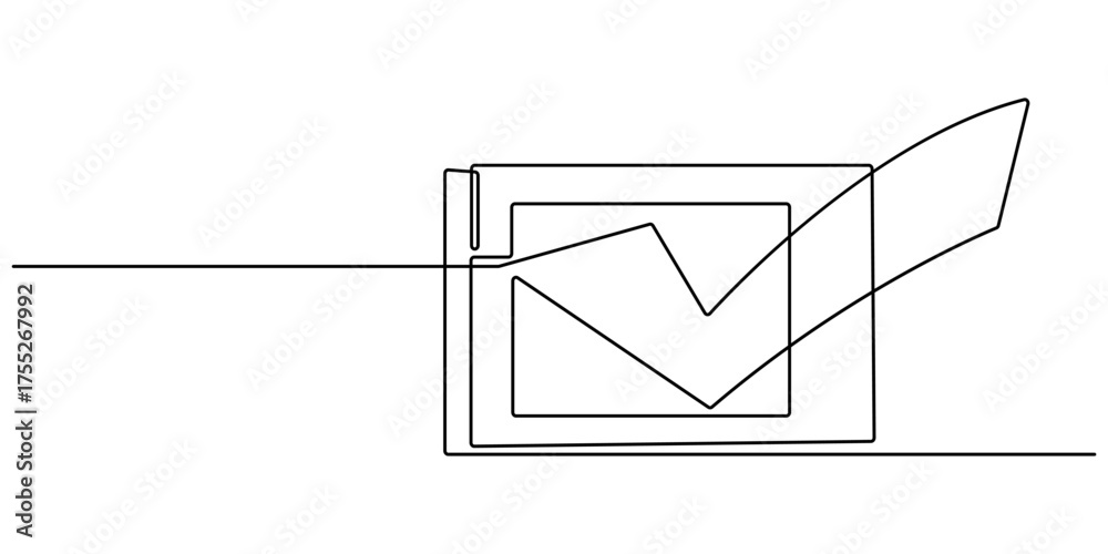 Green 3d check icon, checklist tick, done mark. Realistic plastic style ...