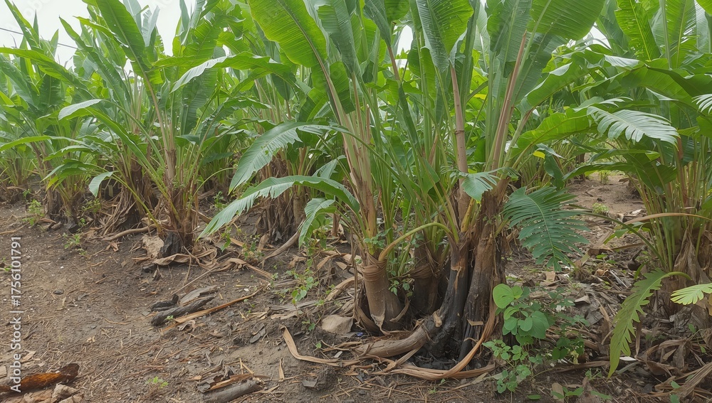 Cassava plants shrivel on parched, degraded soil caused by changing ...
