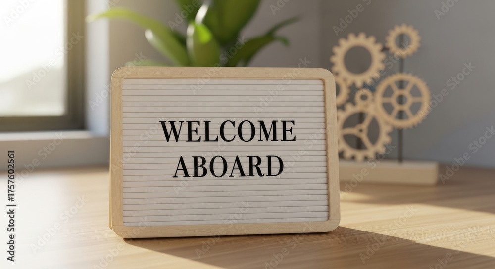 Welcome Aboard Message Board for New Employee Onboarding and Office ...