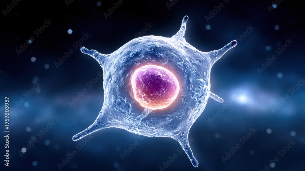 Amoeba, Ameba, Transparent amoeba cell illustration showcasing visible ...