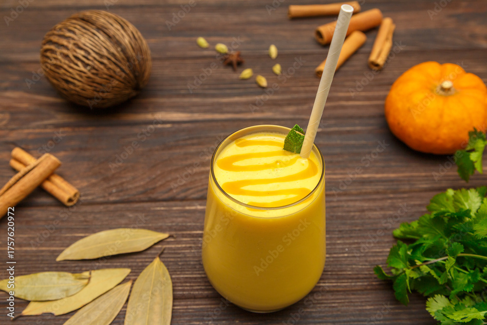 Lassi à la mangue – boisson traditionnelle indienne à base de yaourt ...