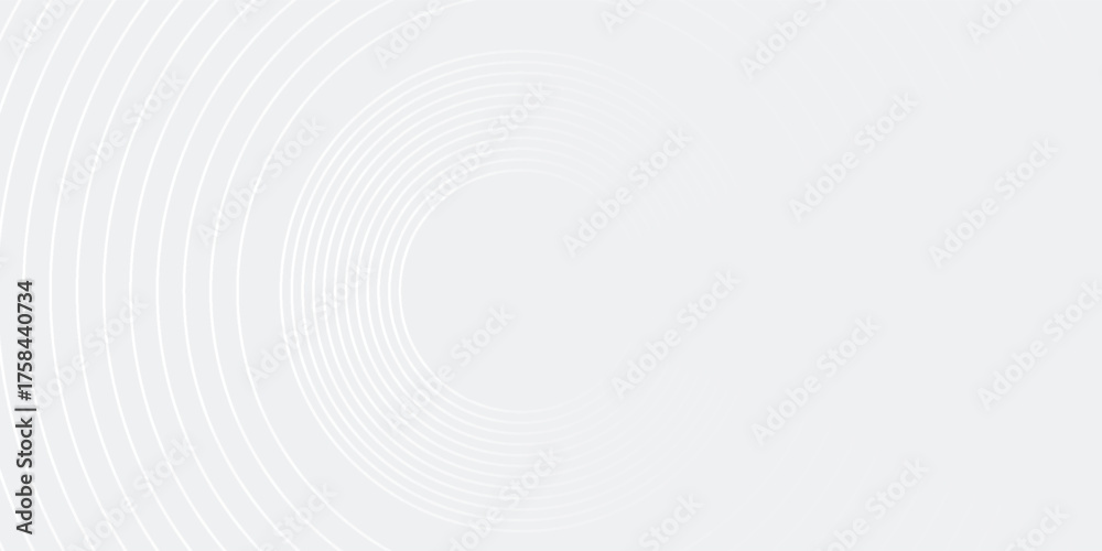 Abstract white glowing geometric lines on gray background. Modern shiny ...