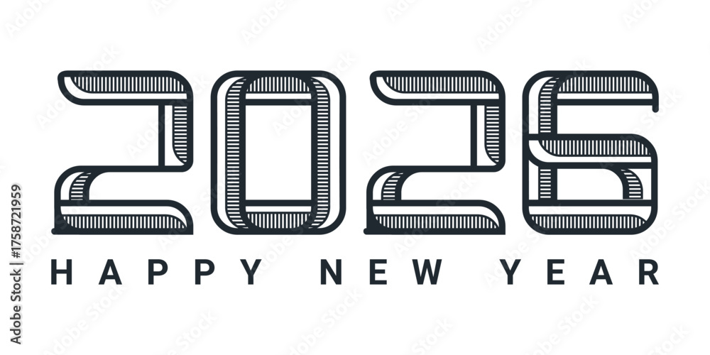 2026 Numbers isolated transparent background. Vector illustration of ...