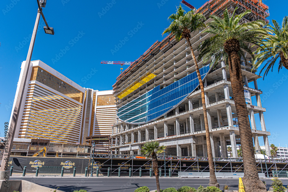 Hard Rock Hotel Construction beside The Mirage, Las Vegas,Nevada ...