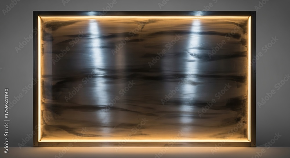 Elegant silver backdrop with warm ambient lighting for modern interiors ...