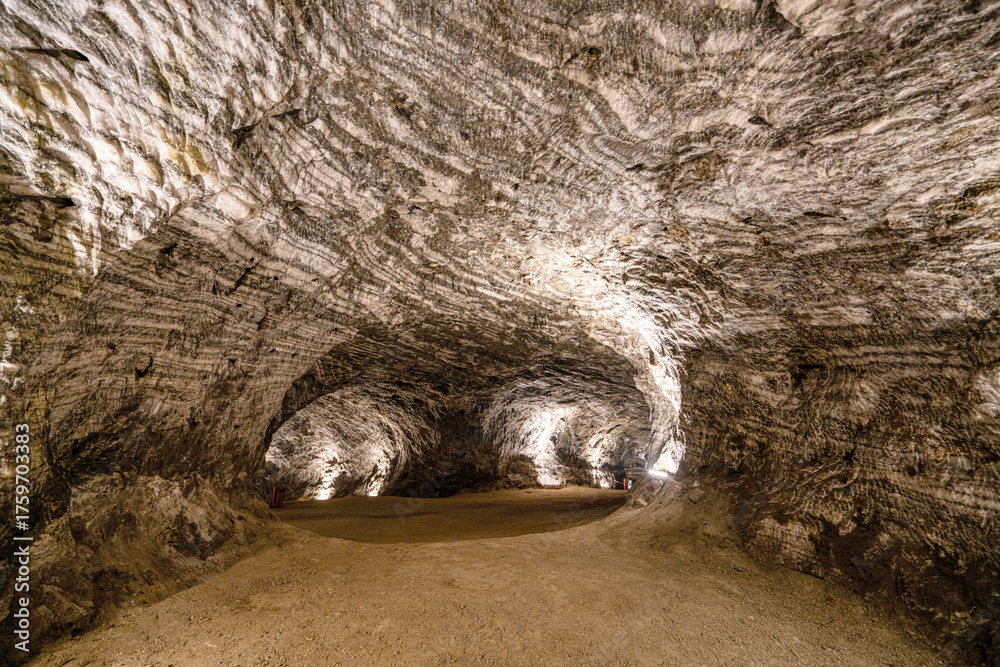 The scenic views of the Çankırı Salt Cave which is Turkey's largest ...