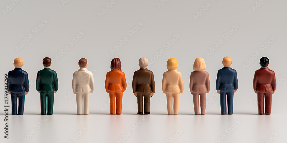 Diverse business figures stand side-by-side, symbolizing unity and ...