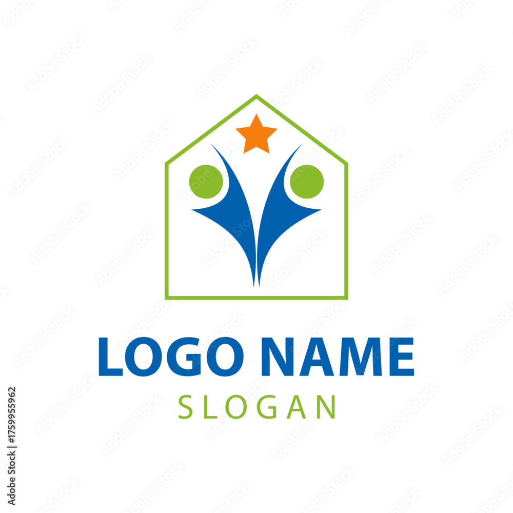 Welfare logo design, Social work logo, Organization logo design, Hand ...