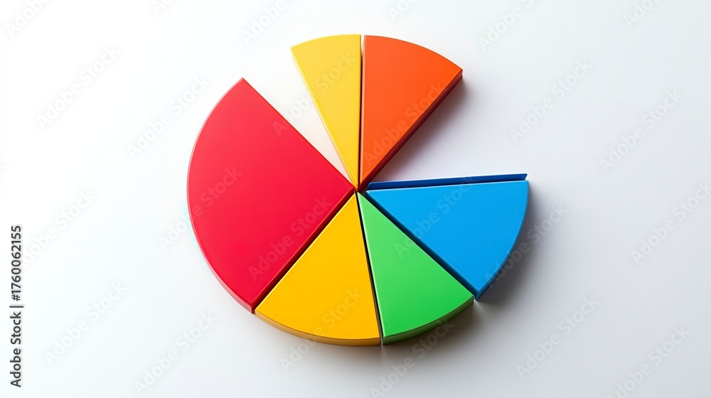 Household budget allocation pie chart showing different categories of ...