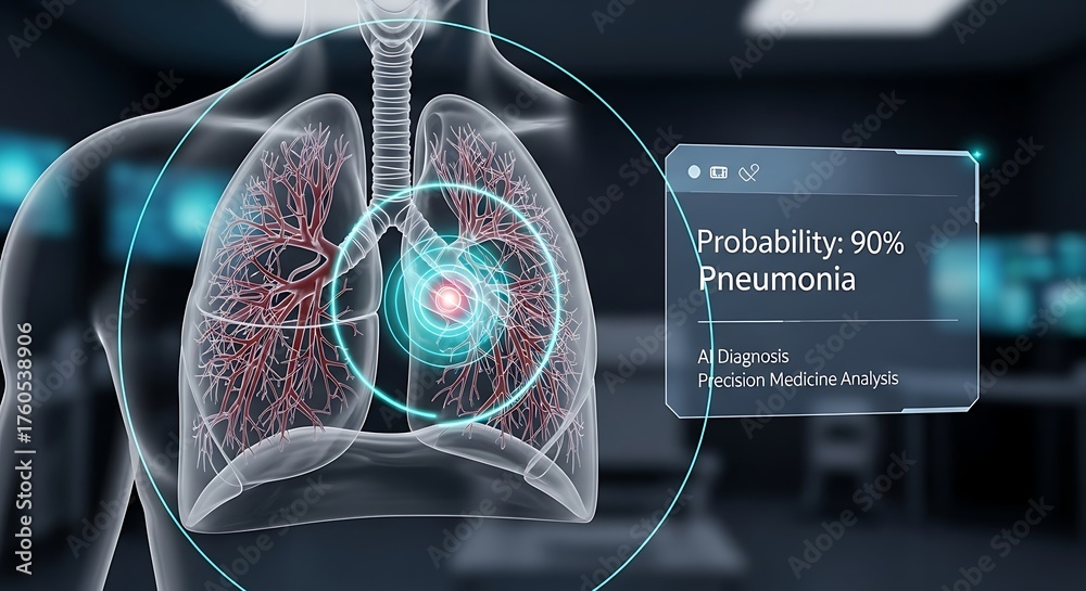 Human lungs display pneumonia diagnosis with ai precision medicine ...