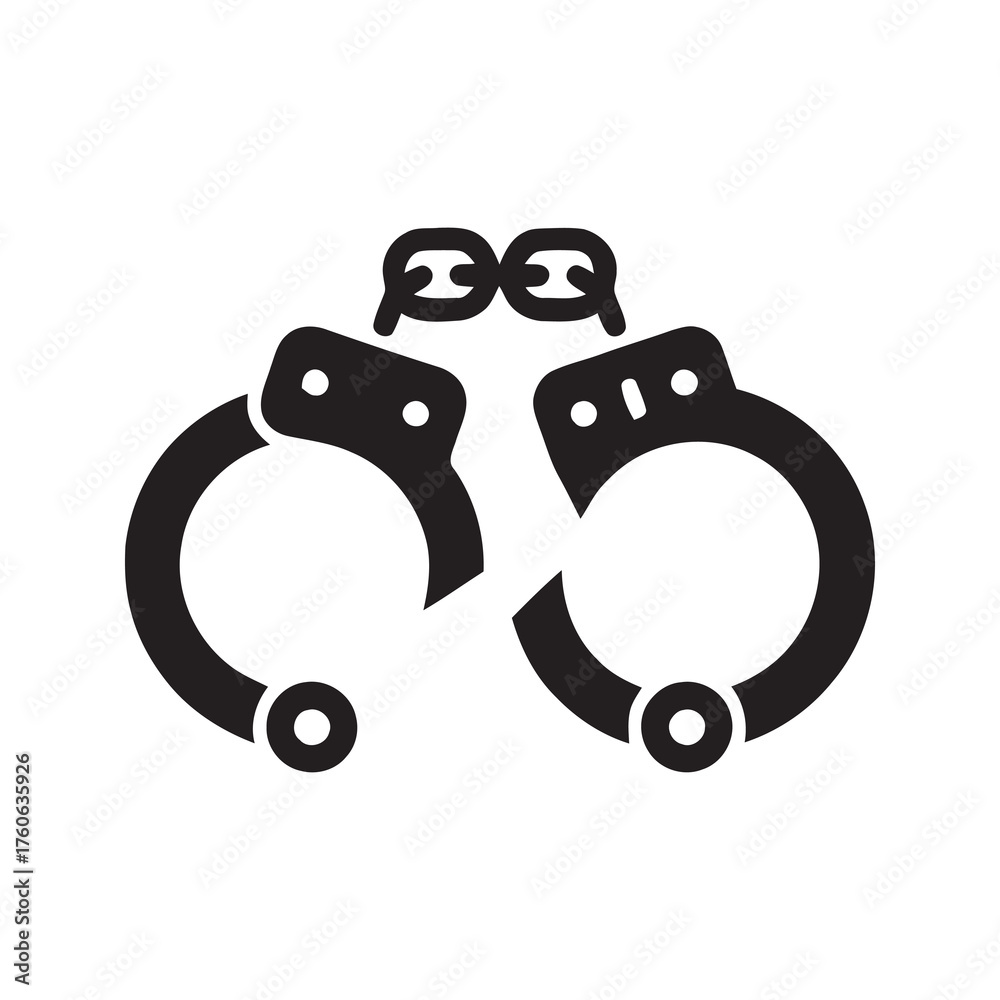 Broken handcuffs icon symbolizing freedom escape and liberation from ...