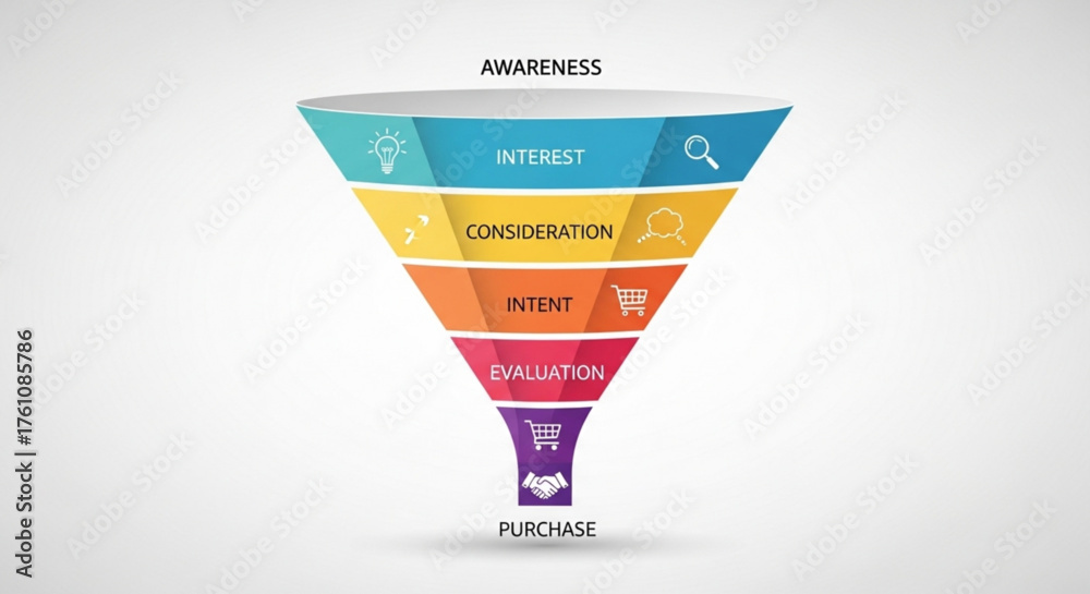 Understanding the sales funnel marketing process stages for business ...
