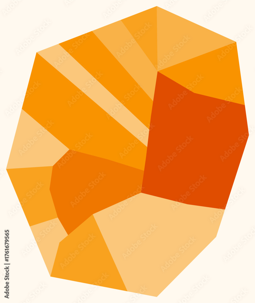 Vector de Stock Map of Nauru with regions. Just a simple country border ...