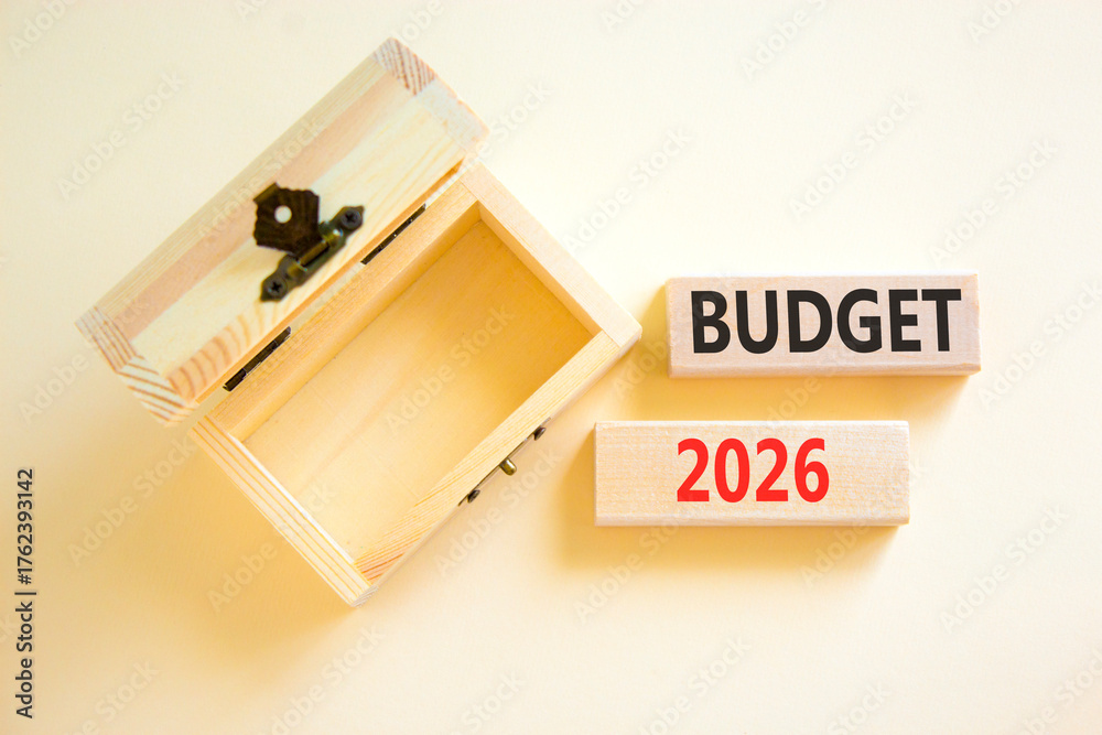 Budget 2026 symbol. Concept words Budget 2026 on beautiful wooden ...