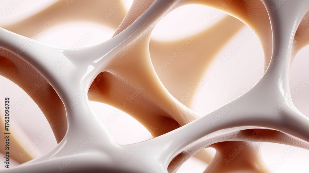 Artificial skin layers with smooth flowing structure for medical ...