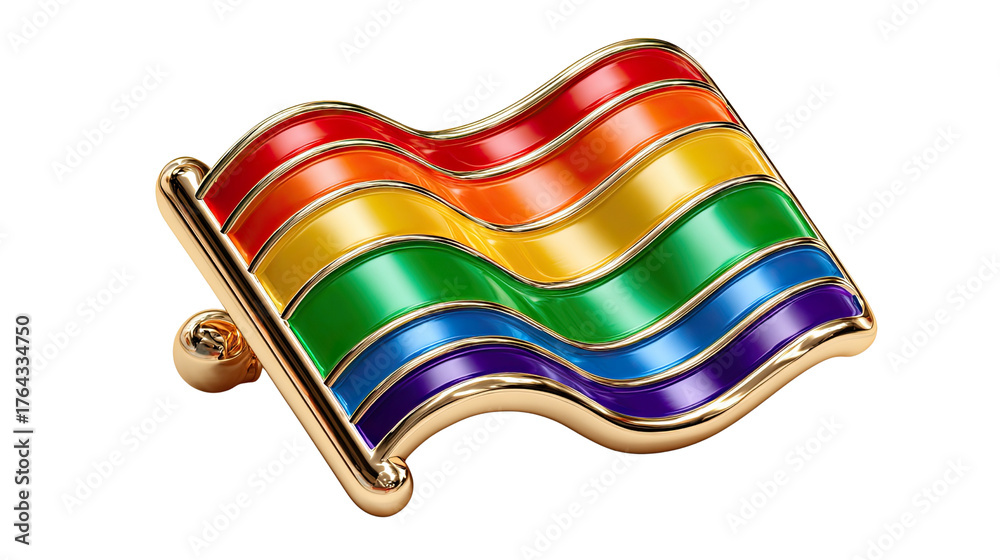 Ilustración de Stock Pride Flag Emblem: A vibrant and symbolic ...